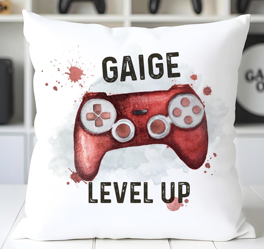 Personalised Gamer Cushion, Gamer Gift, Game Controller Cushion - Etsy