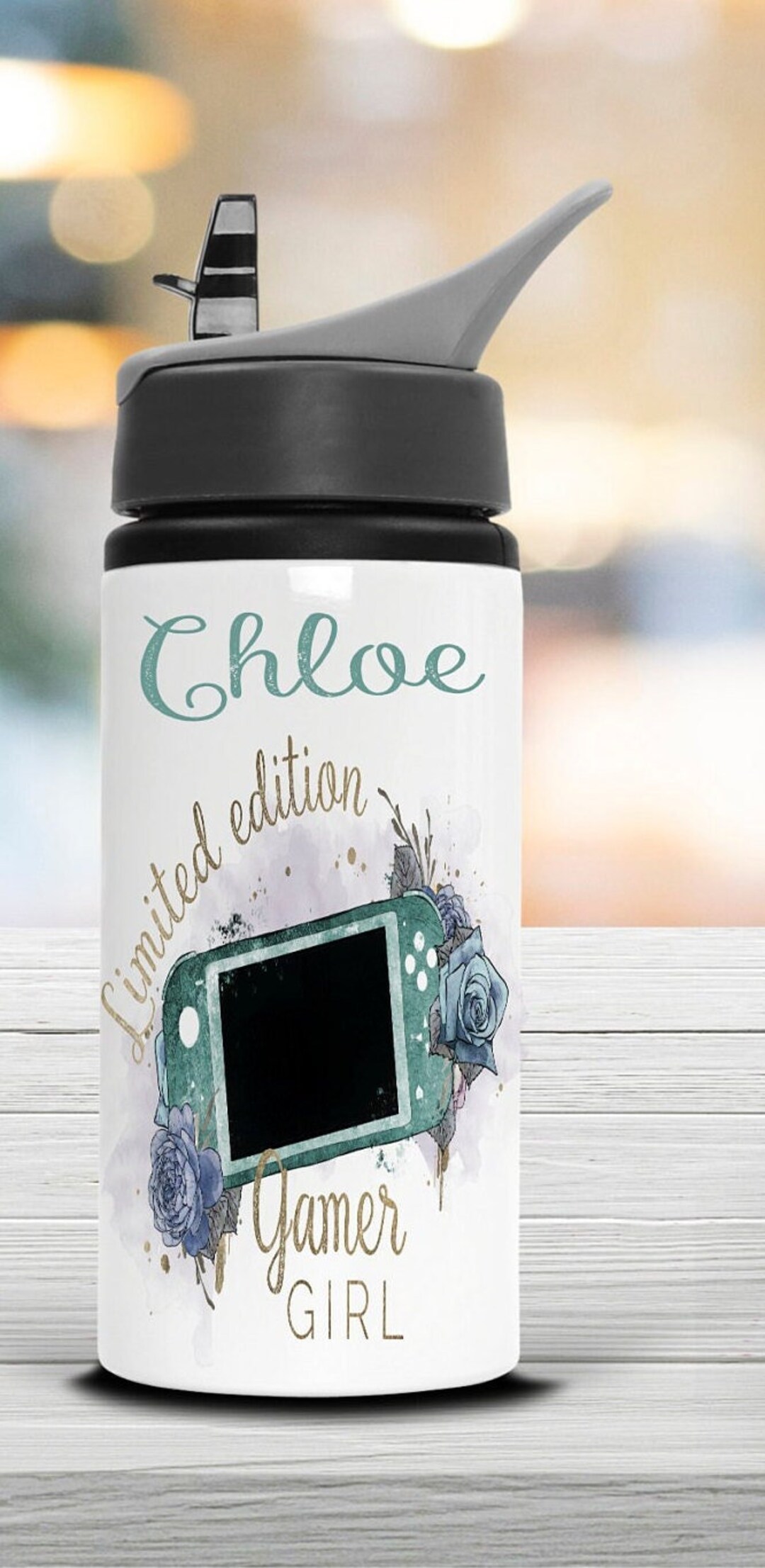 Personalised Gamer Water Bottle, Gamer Bottle, Gamer Gift - Etsy