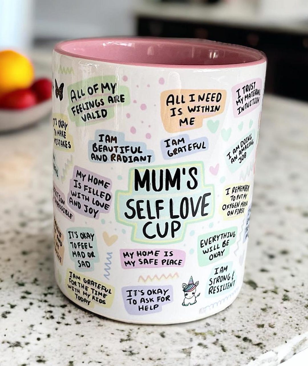 Personalised Mum's Self Love Mug, My Self Love Mug, My Self Love Mug ...