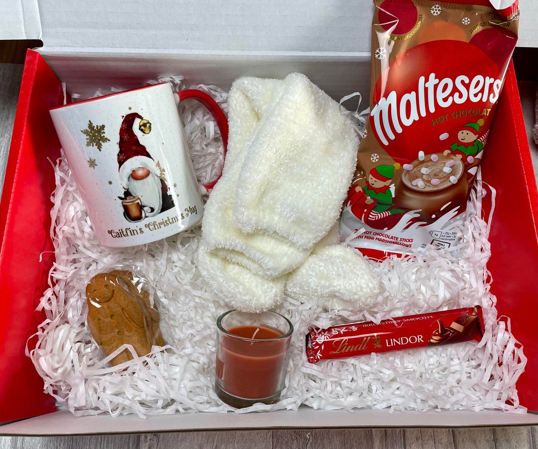 Christmas Mug Gift Box, Santa Gonk Gift Box, Cozy Gift Box, Hug in A ...