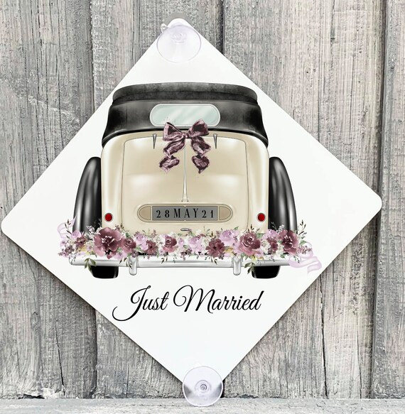 Just Married Vintage Sign