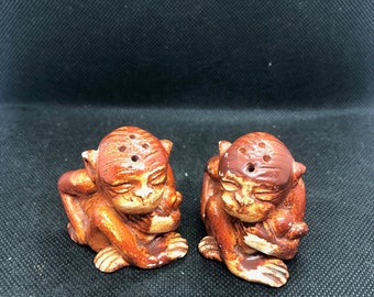 Vintage Humorous Red Monkey Salt and Pepper Shakers - Etsy