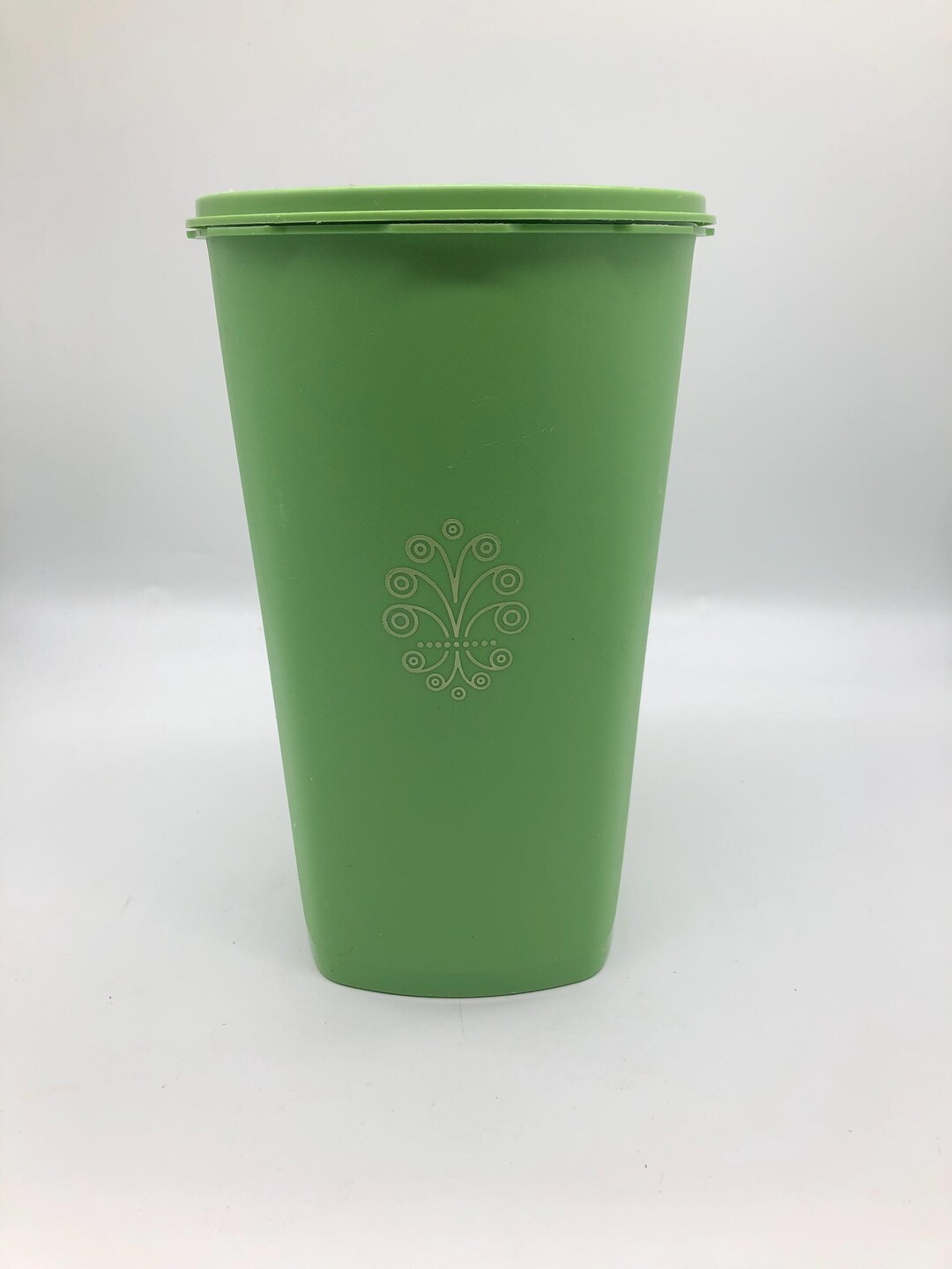 Vintage Tupperware Lime Green Servalier Large Canister With a Square ...