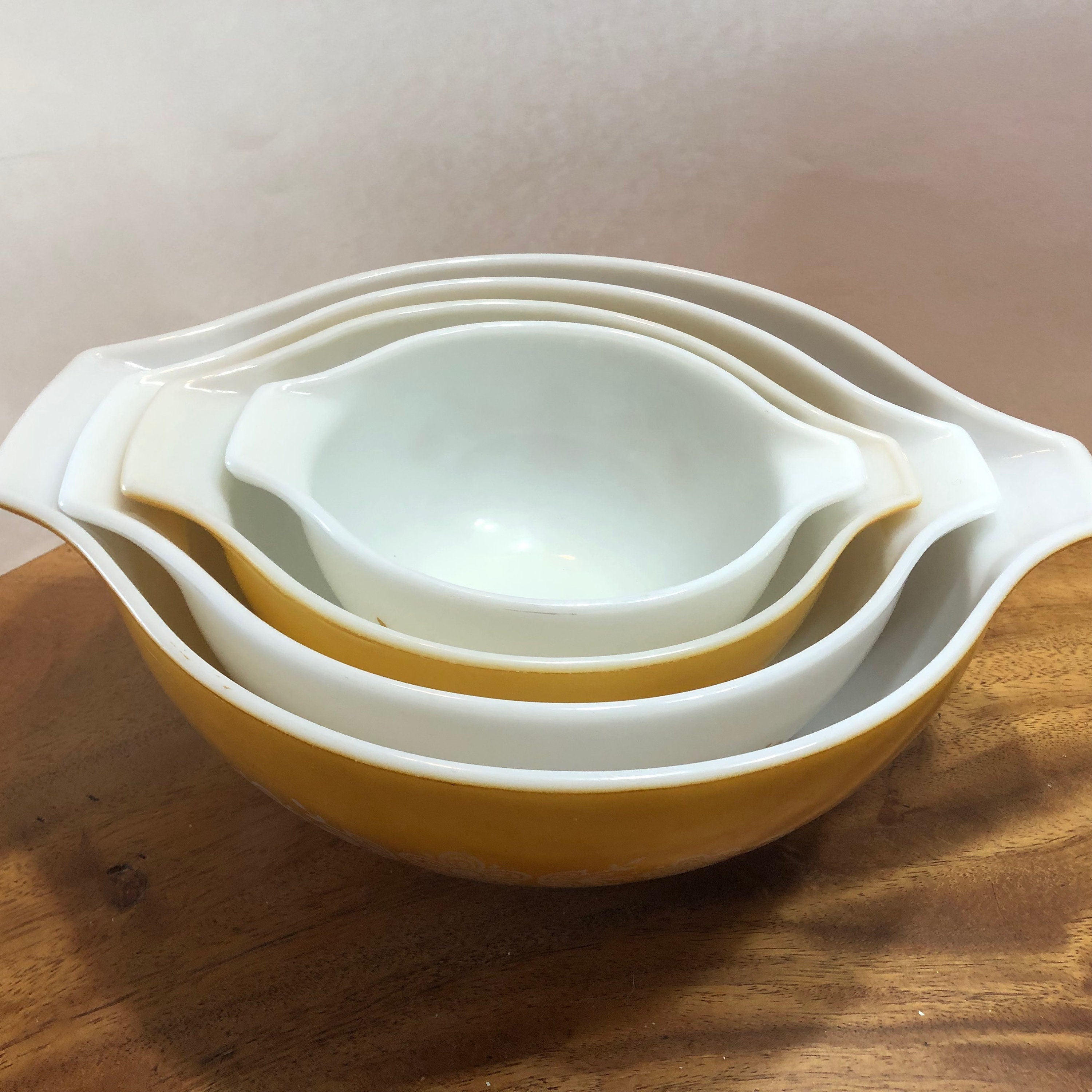 Butterfly Gold Cinderella Pyrex Bowl Set - Etsy