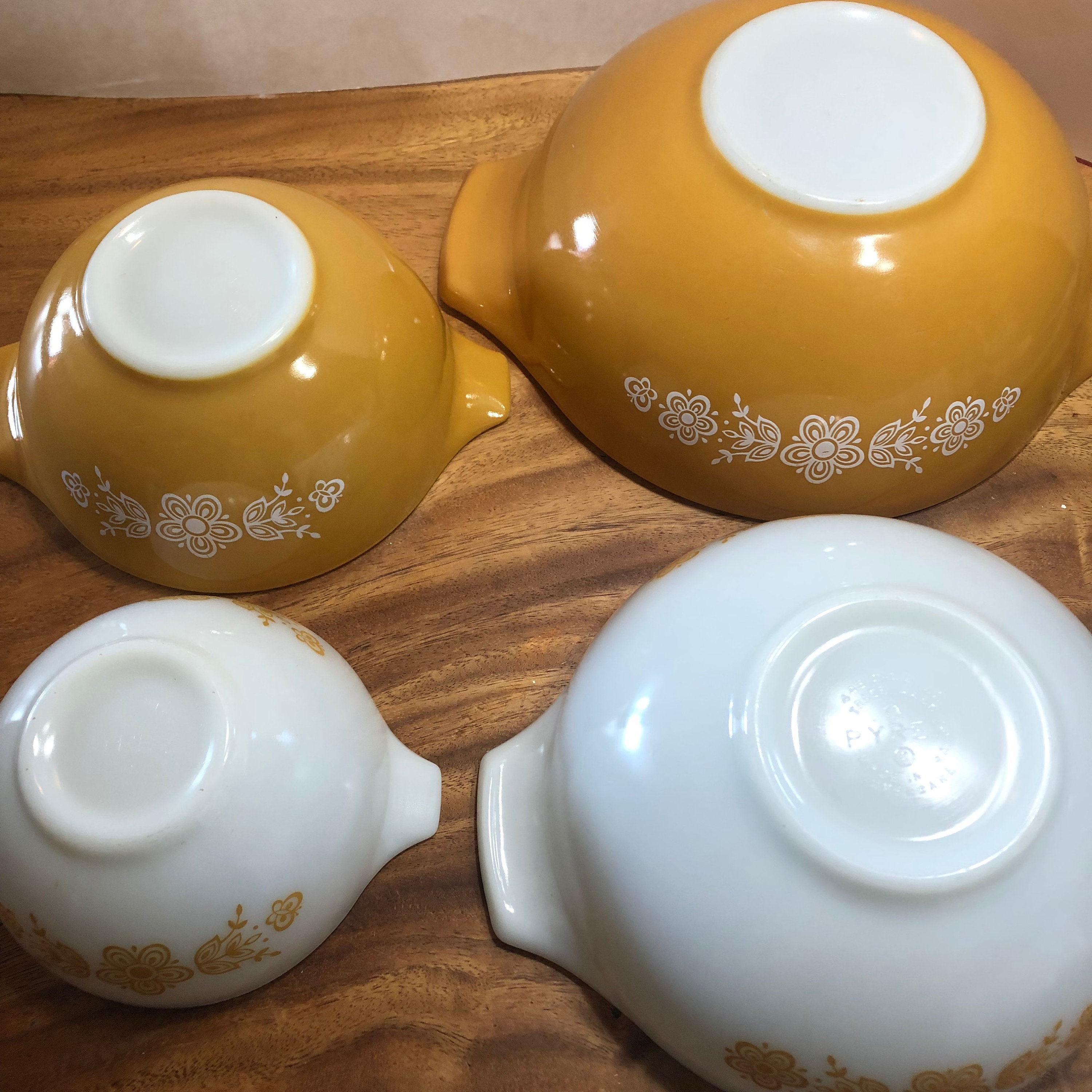 Butterfly Gold Cinderella Pyrex Bowl Set - Etsy