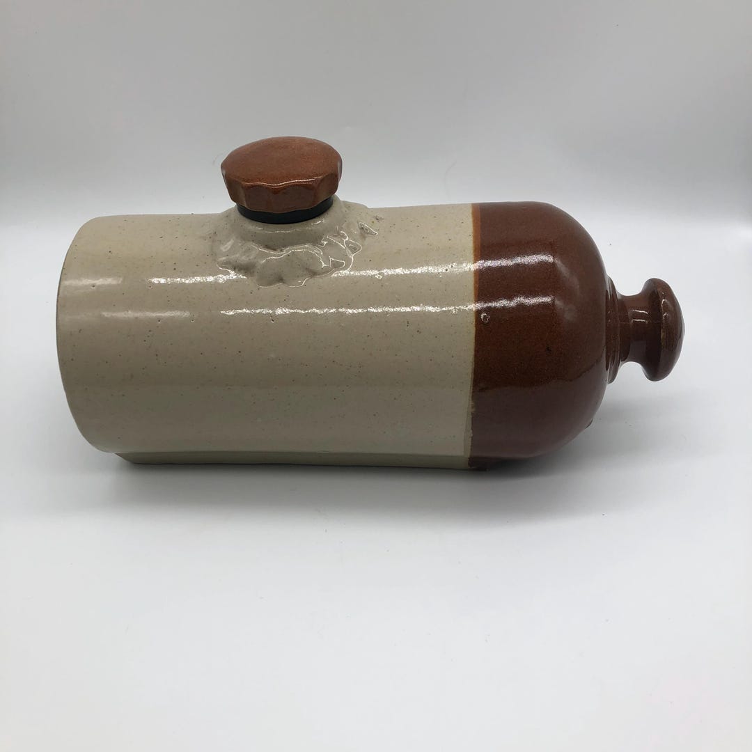 Vintage Medalta Potteries LTD Hot Water Bottle, Stoneware With Screw on ...