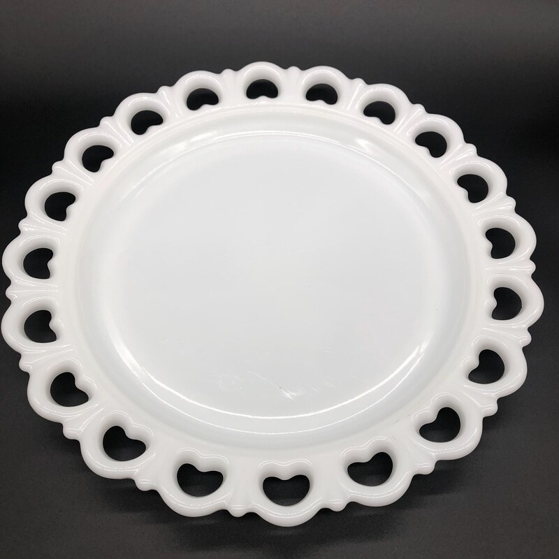 Milk Glass Platter - Etsy