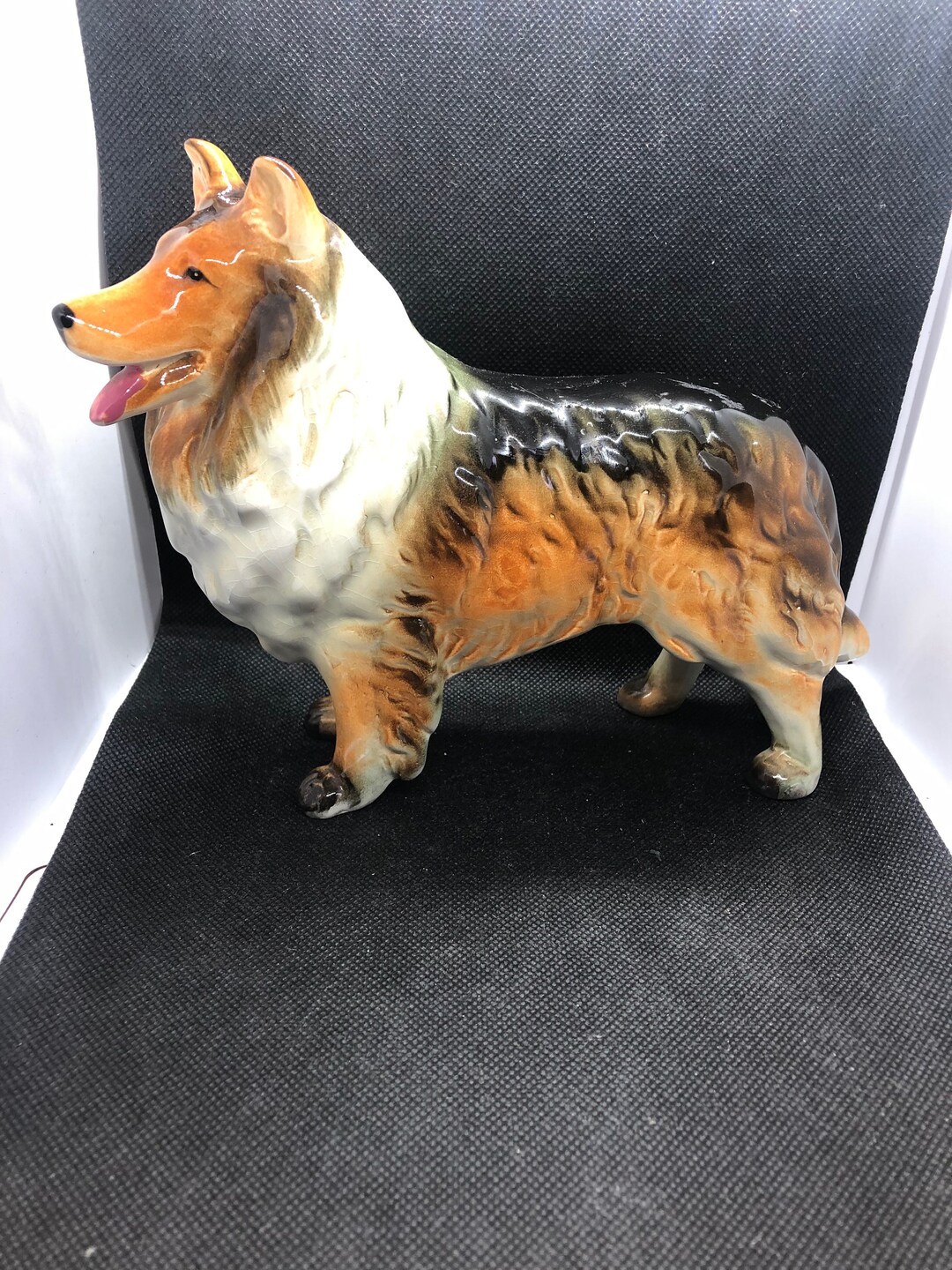 Vintage Ceramic Collie Dog Made in Japan - Etsy