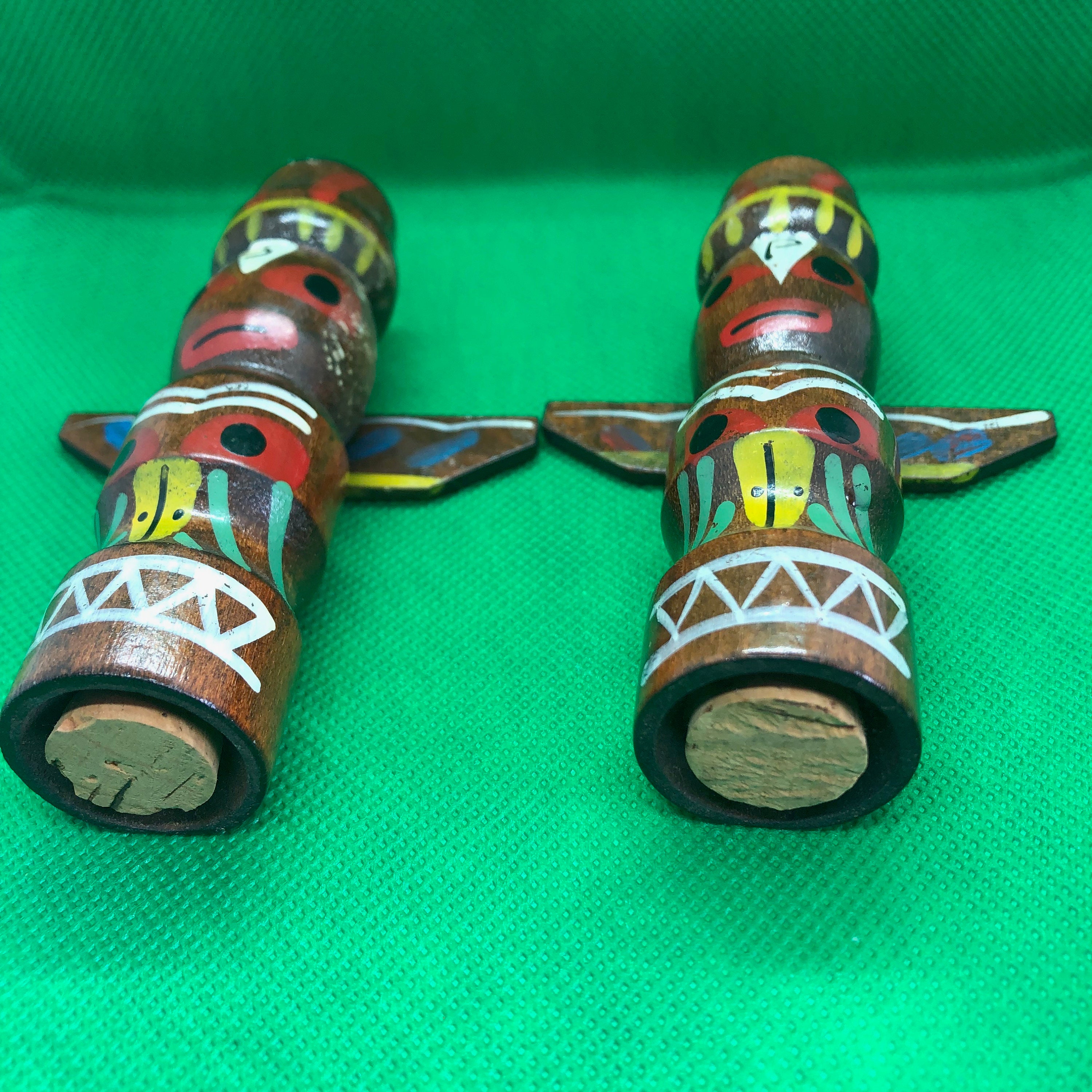 Vintage Totem Pole Salt and Pepper Shakers - Etsy