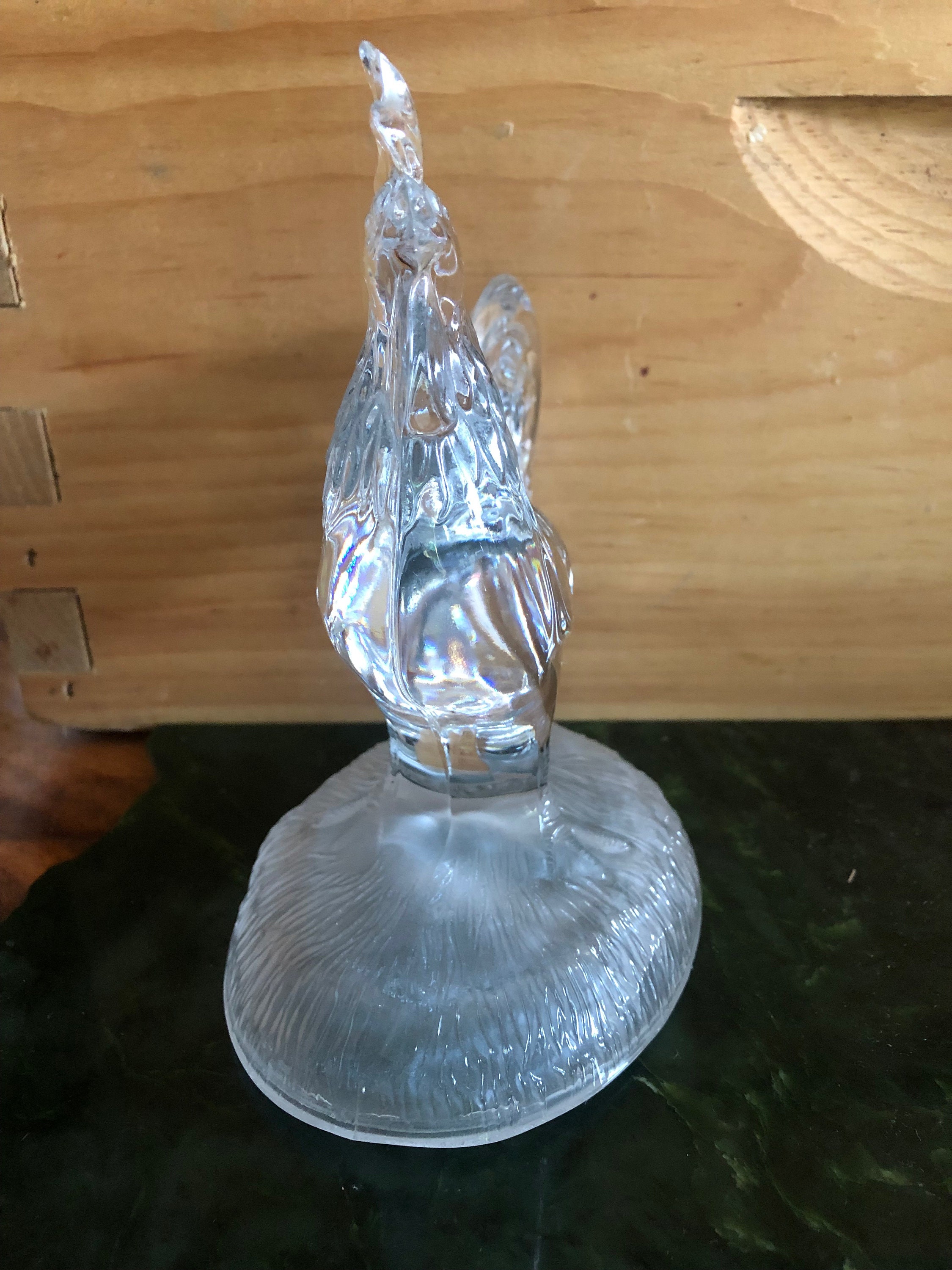Lead Crystal Glass Rooster Made by Cristal D'arques, Made in France - Etsy