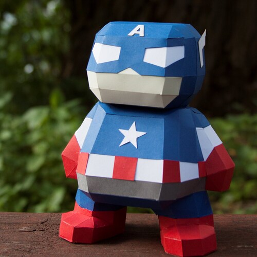 DIY Superhero PDF Template Comic Character 3D Papercraft - Etsy