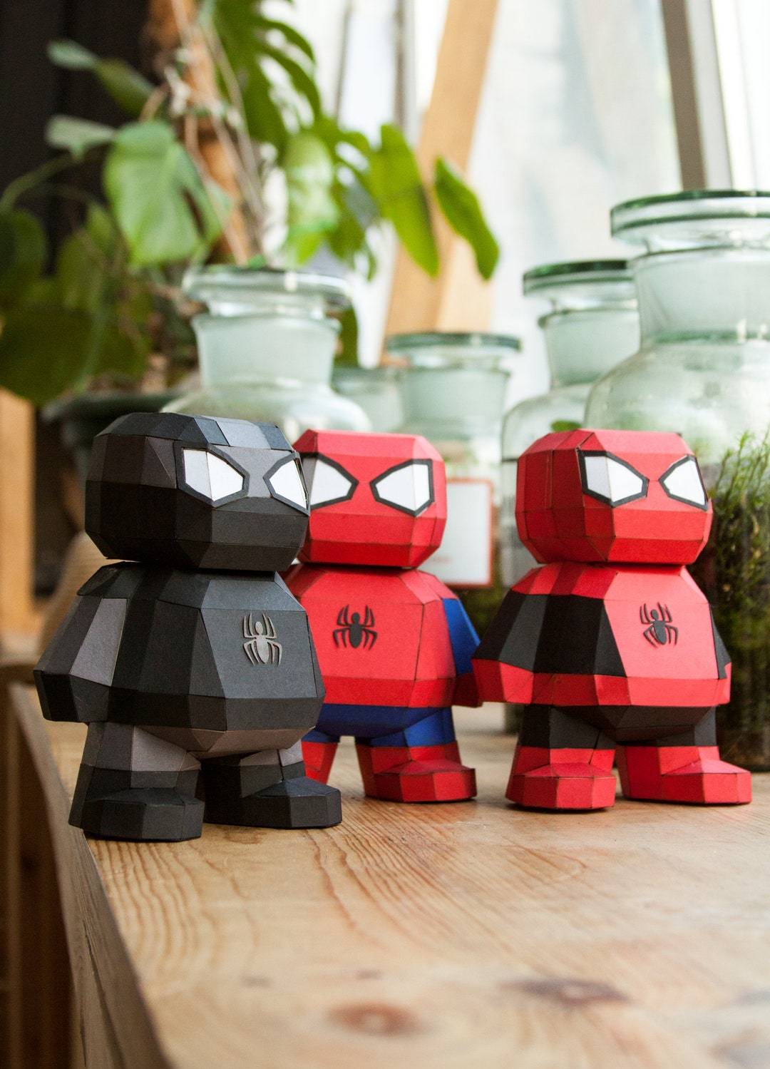 3-in-1 Spider Hero Papercraft: DIY Low Poly Decor (digital Download) - Etsy