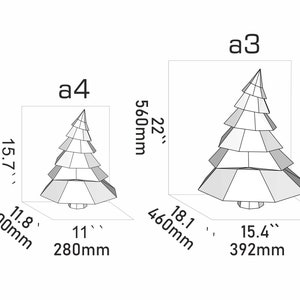 Diy Papercraft Christmas Tree, Digital SVG PDF Templates, Svg and Dxf ...