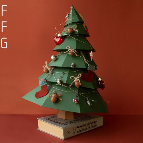 Christmas Tree Paper DIY - Etsy