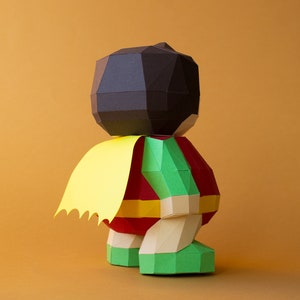 DIY Robin, Handmade Doll, Papercraft Figures, PDF Template, Decorative ...