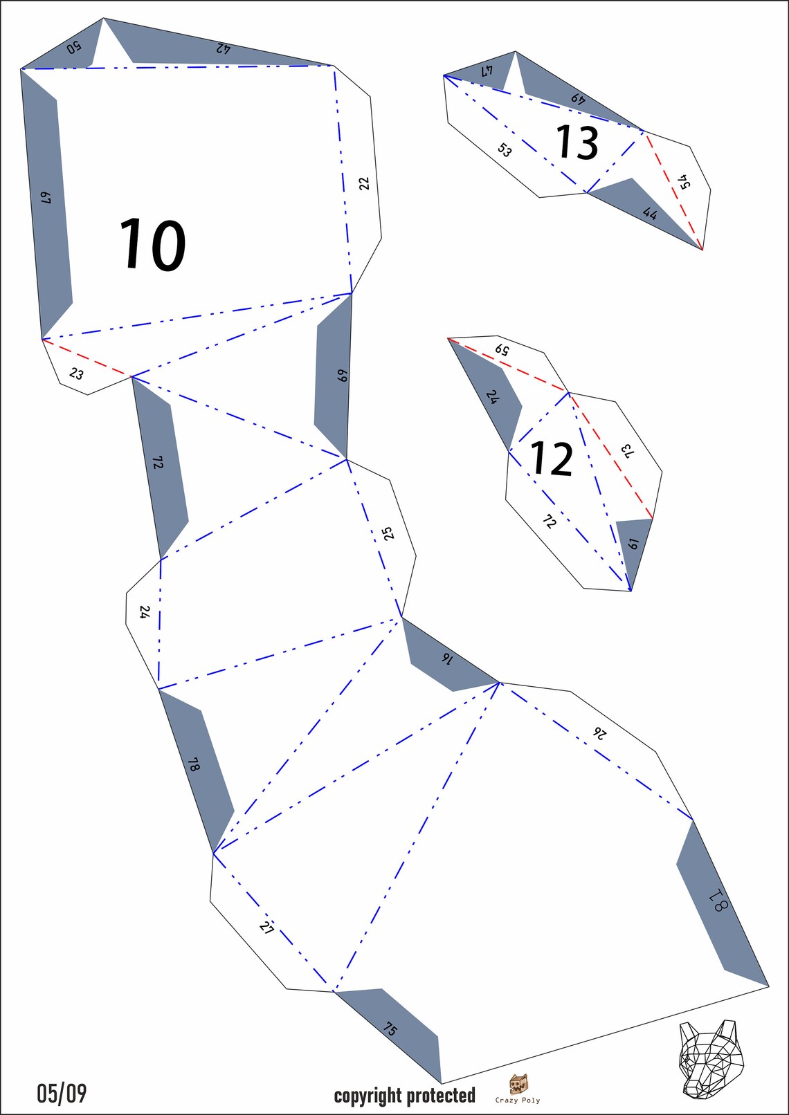 DIY Origami Wolf Mask: Halloween Masquerade (PDF Download) - Etsy