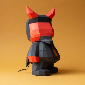 2 in 1 DIY Papercraft Lucifer Figure, Devil's in Suit Pdf Template ...