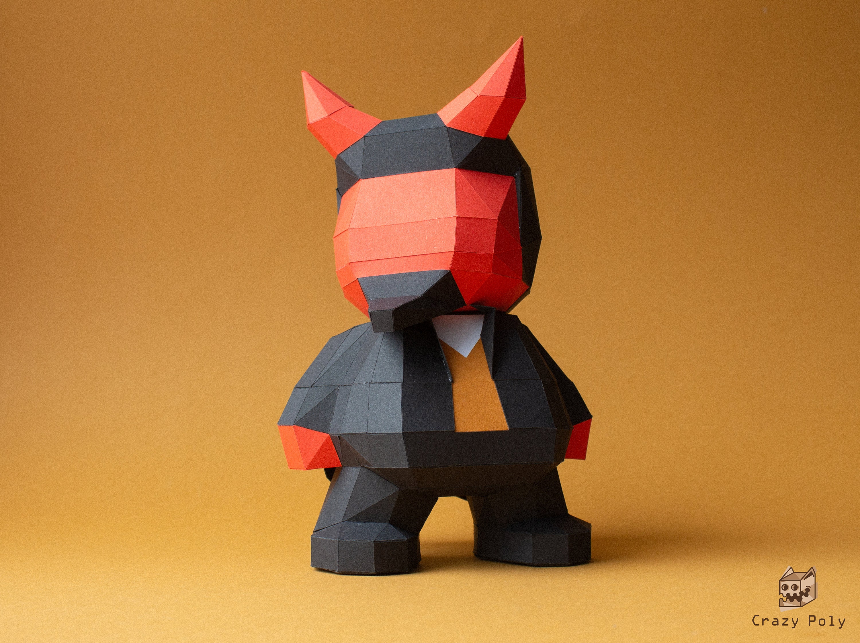 DIY Lucifer in Suit Figure, Devil's Papercraft Template, Halloween ...