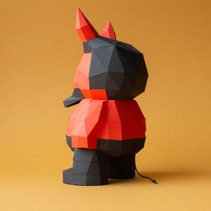 DIY Lucifer Figure, Devil's Papercraft Template, Halloween Decoration ...