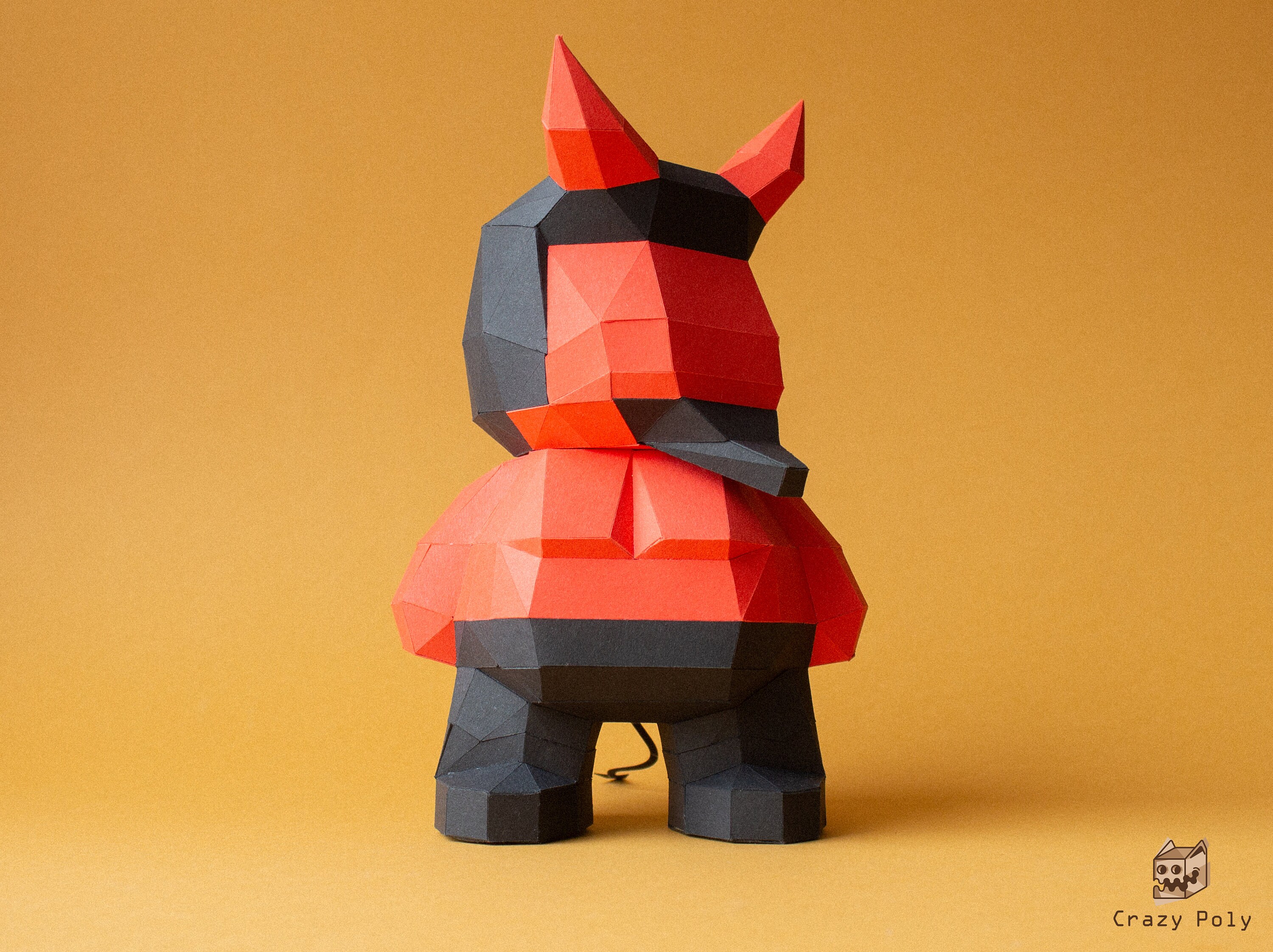 Lucifer Papercraft Figure: 2-in-1 Devil Statue Halloween Decor (PDF ...