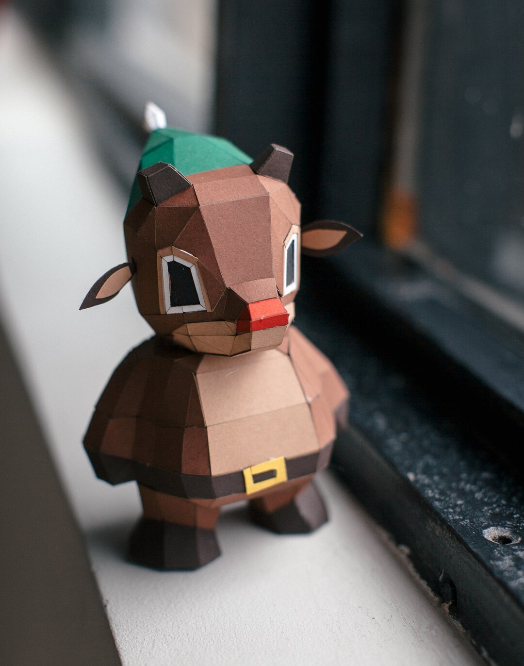 Christmas Deer, DIY Papercraft DIGITAL, Christmas Decor, Deer With ...