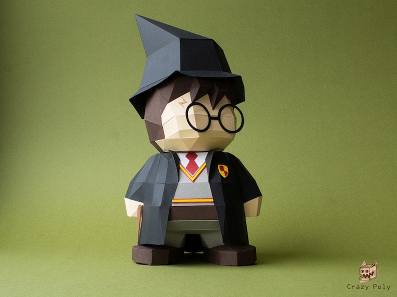 DIY Little Wizard PDF Template 3D Papercraft Doll Party - Etsy