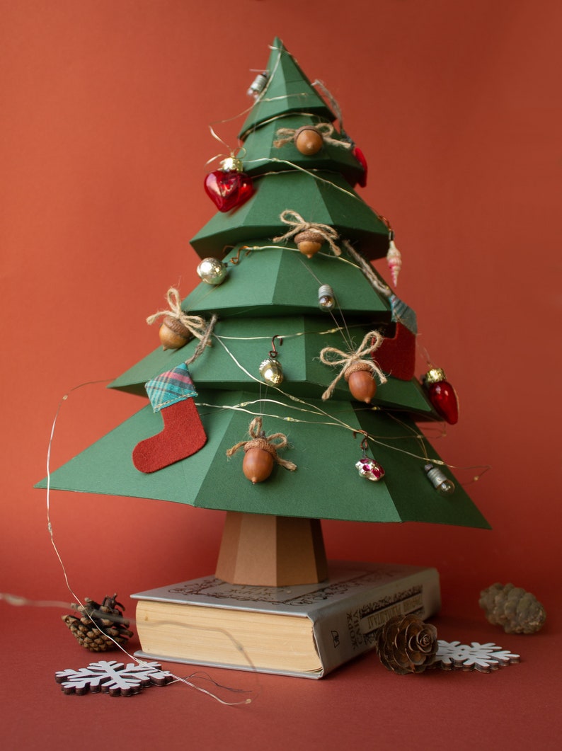 Diy Papercraft Christmas Tree Digital PDF Templates Svg and - Etsy