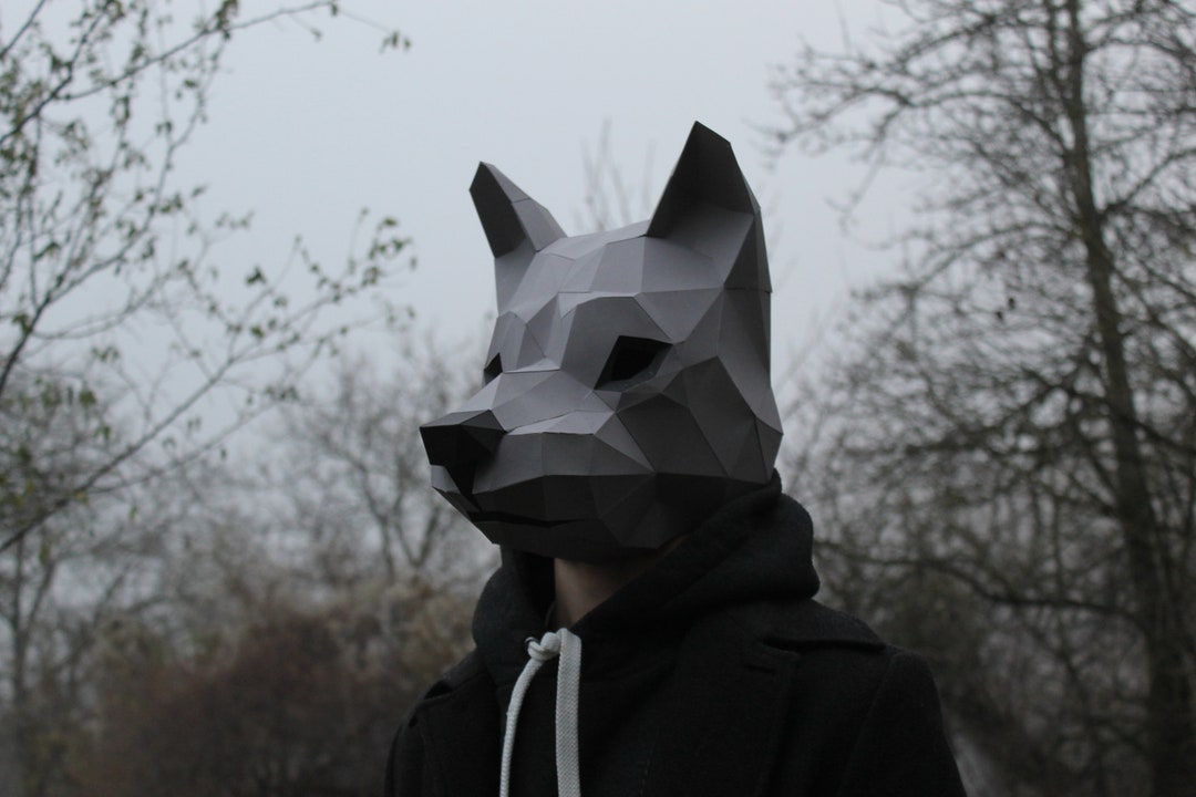 DIY Wolf Mask, 3d Papercraft Сarnival Mask, Werewolf Mask, Masquerade ...