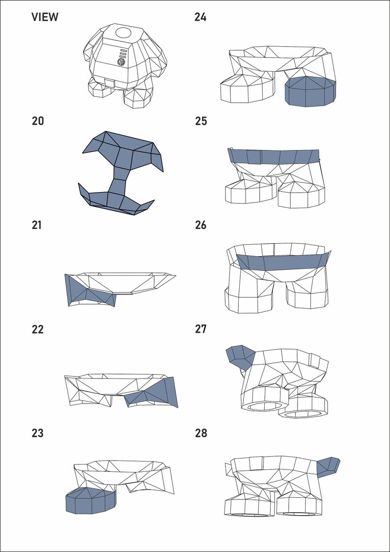 DIY Robin Handmade Doll Papercraft Figures PDF Template | Etsy