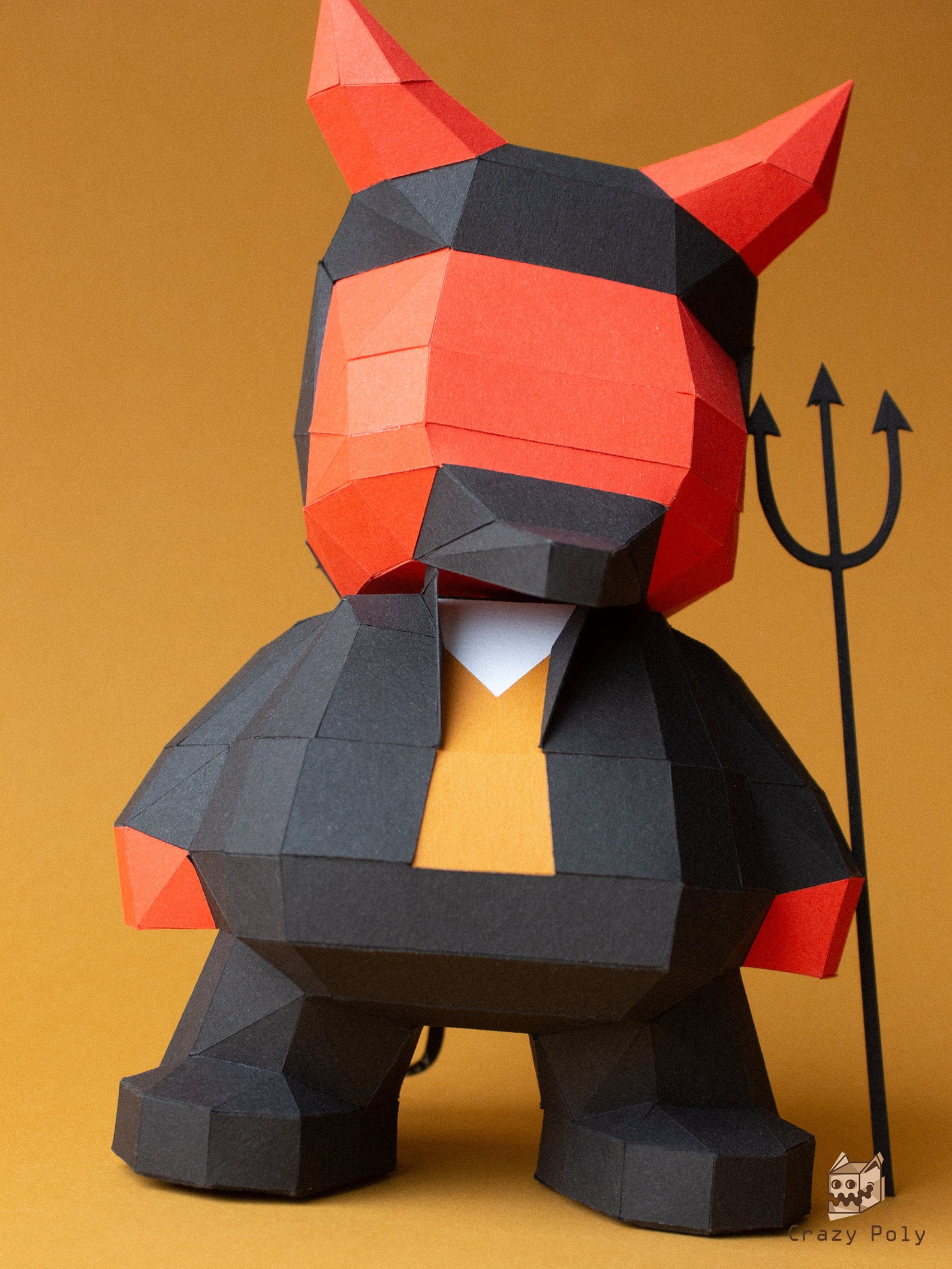 Lucifer Papercraft Figure: 2-in-1 Devil Statue Halloween Decor (PDF ...