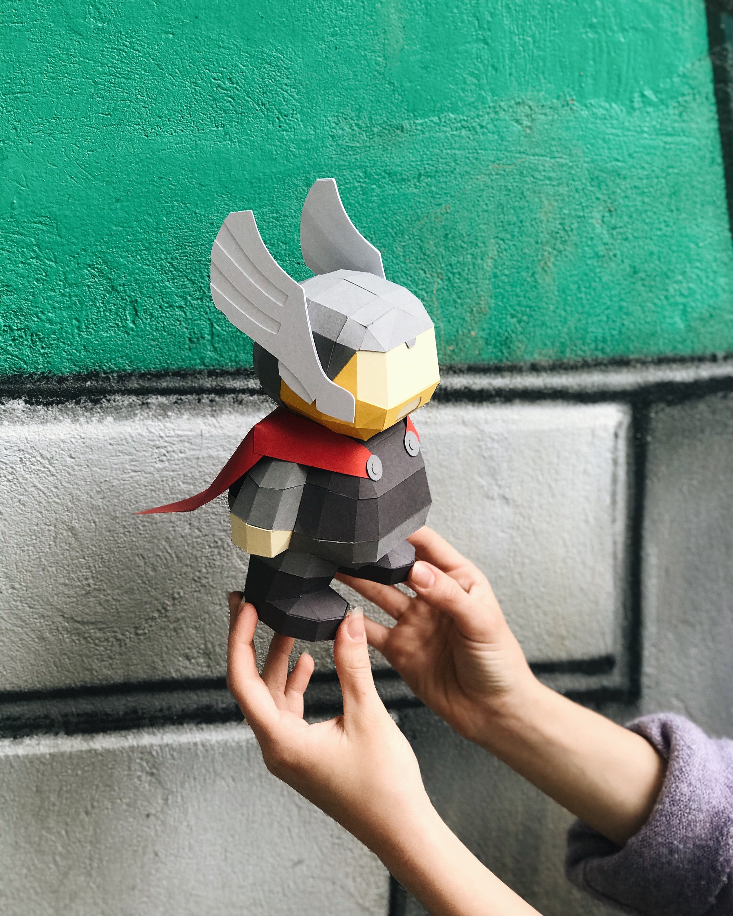 DIY Papercraft Thor Kit Comic Character Asgard God Baby | Etsy Australia