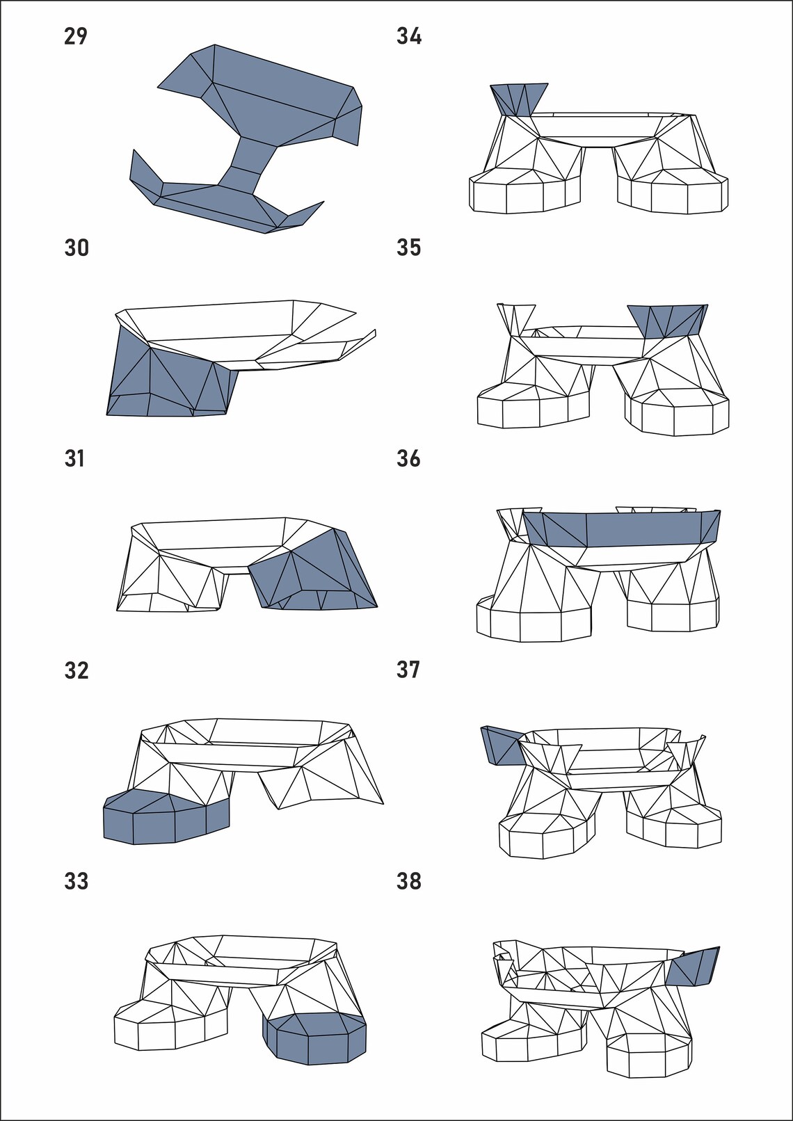 Halloween Ghost Man Figures Papercraft Pdf Template With Svg | Etsy