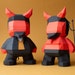 DIY Lucifer in Suit Figure, Devil's Papercraft Template, Halloween ...