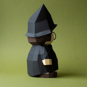 DIY Little Wizard PDF Template 3D Papercraft Doll Party - Etsy