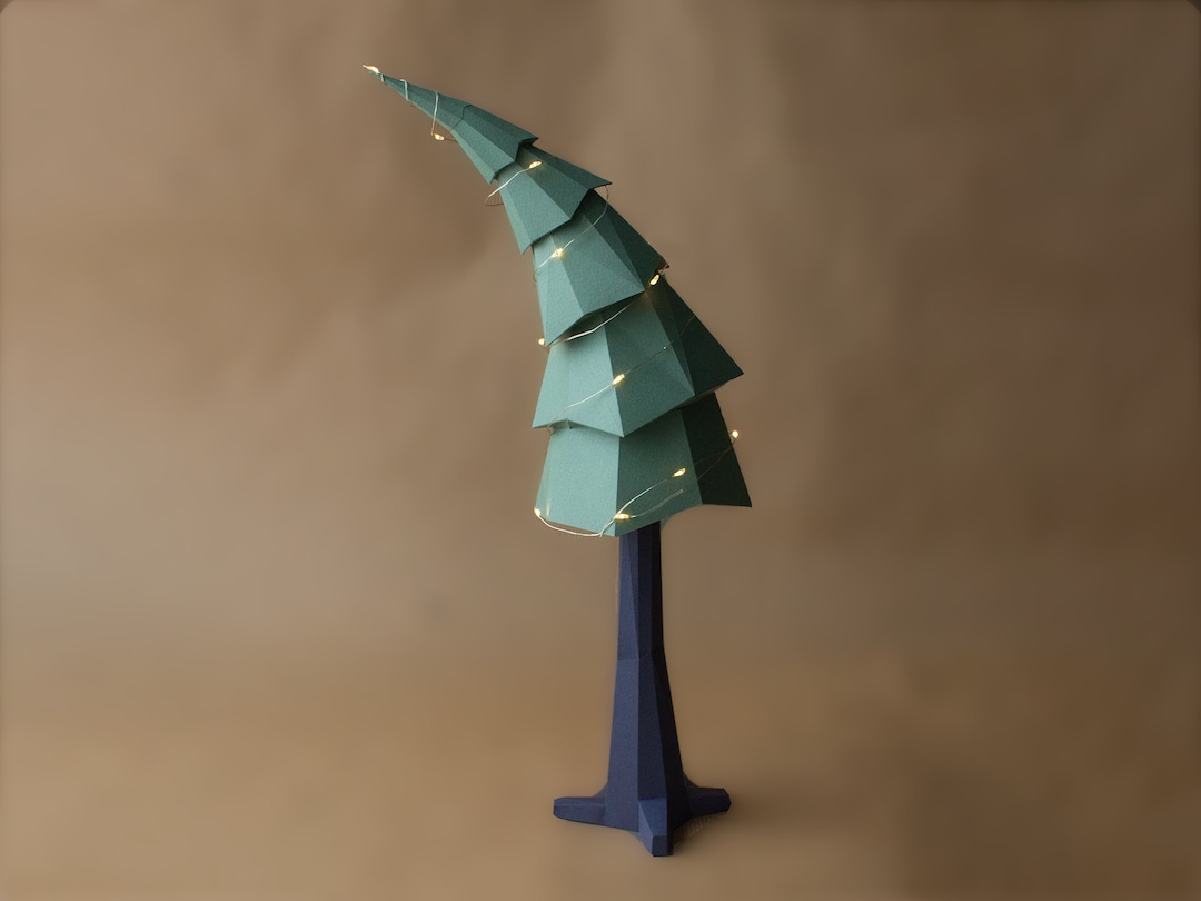 Diy Papercraft Christmas Tree, Digital PDF Templates, Svg and Dxf Files ...