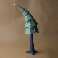 Paper Christmas Tree Templates and Tutorial, Honeycomb Christmas Trees ...