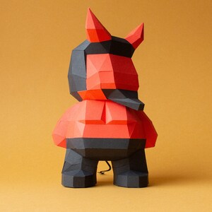 DIY Lucifer Figure, Devil's Papercraft Template, Halloween Decoration ...