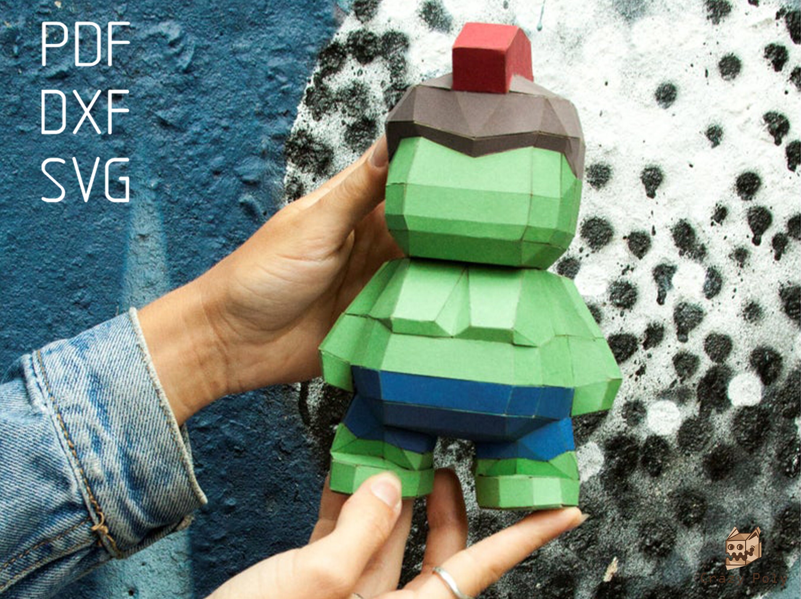 DIY Superhero PDF Template Comic Character 3D Papercraft - Etsy