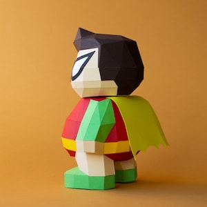 DIY Robin, Handmade Doll, Papercraft Figures, PDF Template, Decorative ...