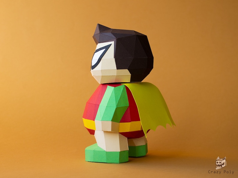 DIY Robin Papercraft Figure: 3D Low Poly Puzzle (PDF Template) - Etsy