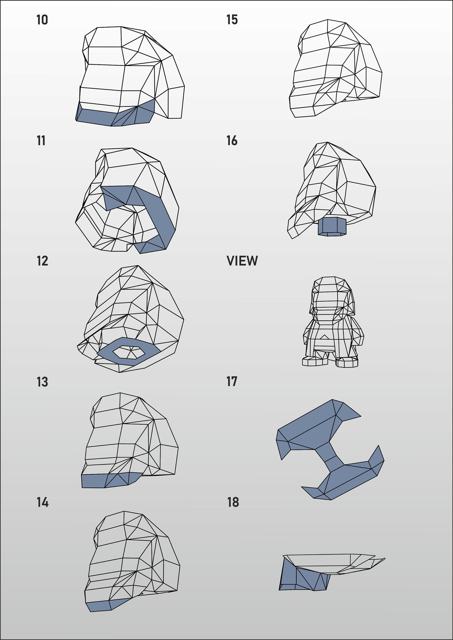 3d SVG Wizzard Template, DIY Harry Papercraft Kit, Digital Files for ...