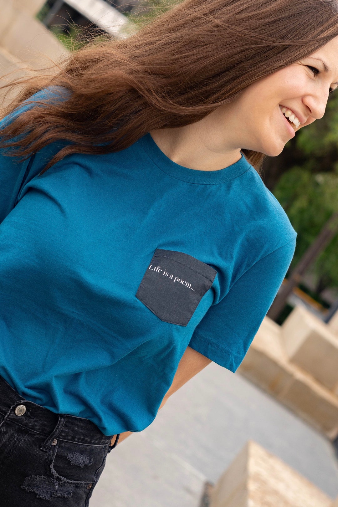 Custom Pocket Tee Logo Photo Dog Design - Etsy