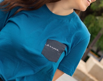 Custom Pocket Tee - Etsy