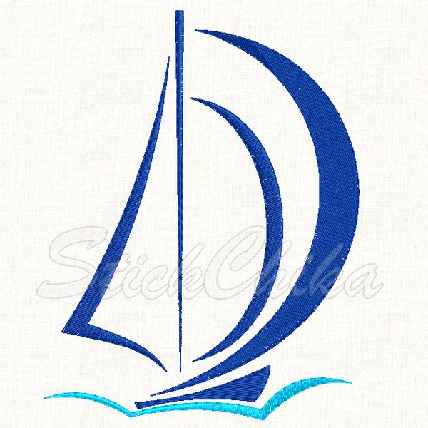 Sailing Embroidery - Etsy