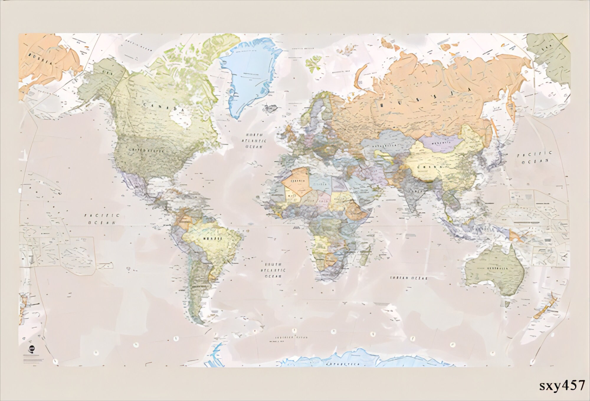 World Map Backdropbackground Map World Map for Kidsthe - Etsy Canada
