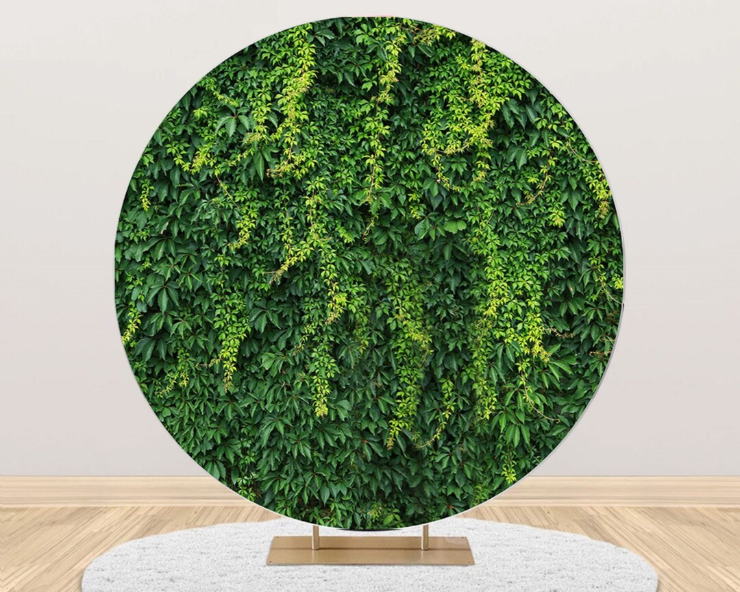 Grass Wall Round Backdrop for Photography Backdrops Wedding Bridal ...
