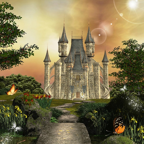 Castle Backdrop - Etsy