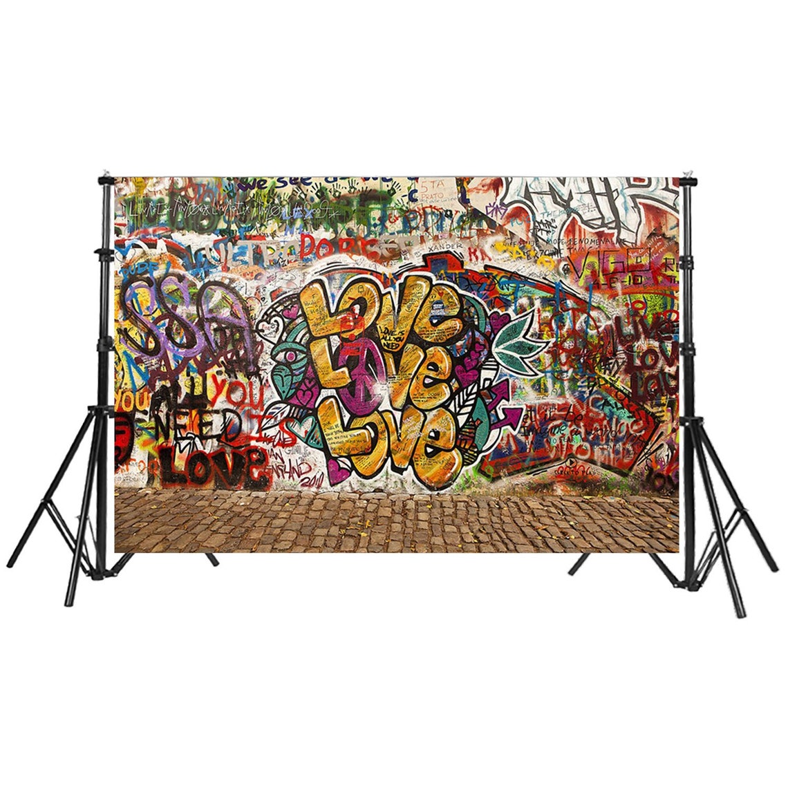 Amazing Graffiti Backdrop Wall Floor Photography Background - Etsy