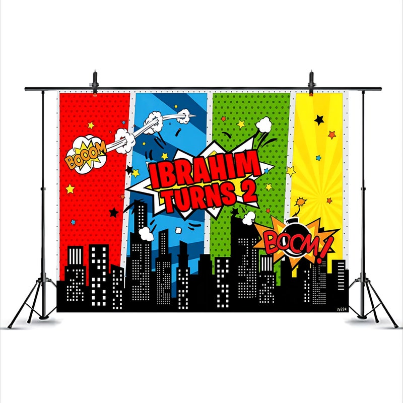 Superhero Backdrop - Etsy