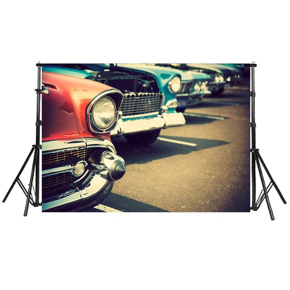 Classics Car Vintage Backdrop for Party Home Decor printed | Etsy